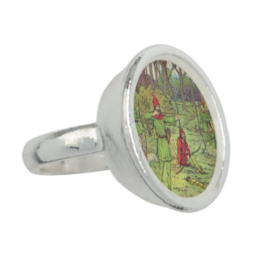 Robin Hood In The Forest Ring | Zazzle