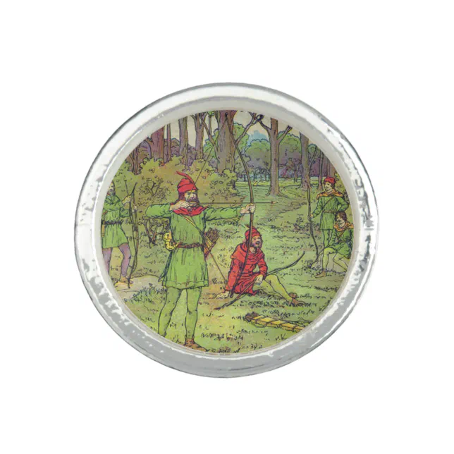 Robin Hood In The Forest Ring | Zazzle