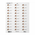Robin On Branch Return Address Labels Stickers | Zazzle