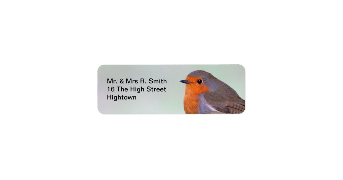 Robin Profile Label | Zazzle