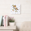 Robin Redbreast Birds Wall Clock | Zazzle