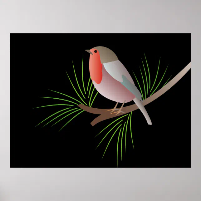 Robin Redbreast Poster | Zazzle