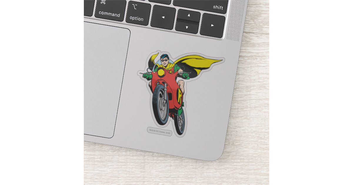 Robin Rides Sticker | Zazzle