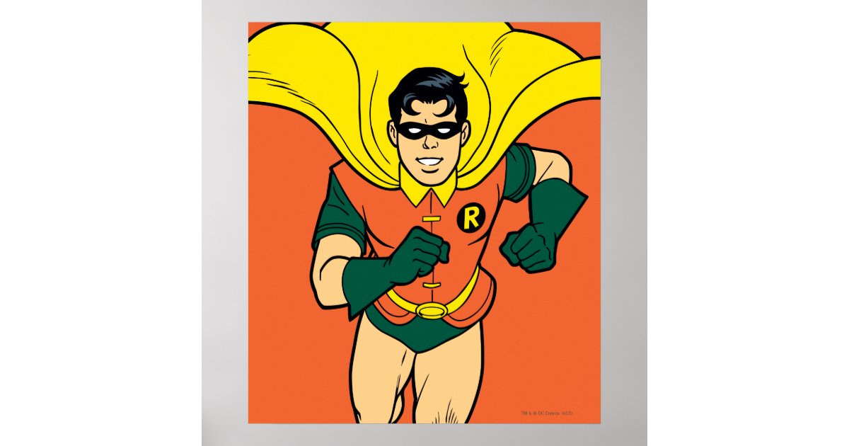 Robin Running Poster | Zazzle