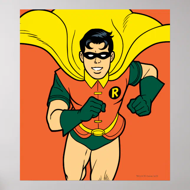 Robin Running Poster | Zazzle