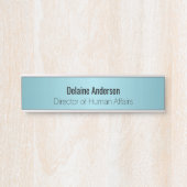Robin Shell Blue Metallic Personalized Name Plate | Zazzle