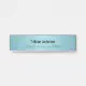 Robin Shell Blue Metallic Personalized Name Plate | Zazzle