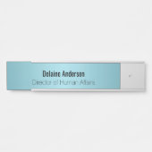 Robin Shell Blue Metallic Personalized Name Plate | Zazzle