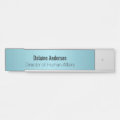 Robin Shell Blue Metallic Personalized Name Plate | Zazzle