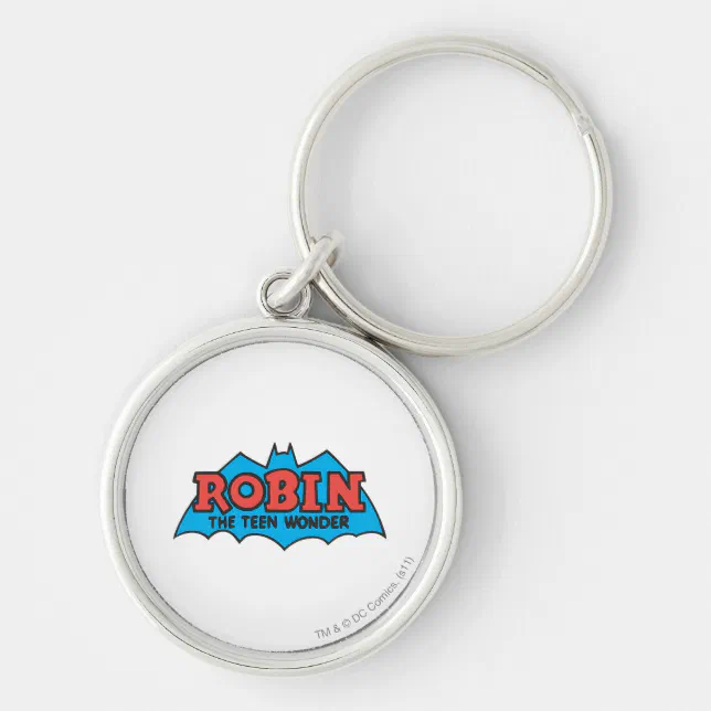 Robin The Teen Wonder Logo Keychain | Zazzle