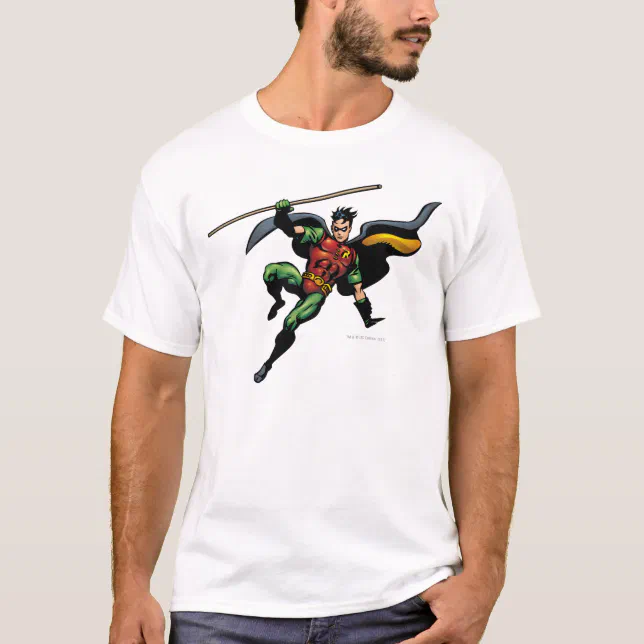 Robin with Staff T-Shirt | Zazzle