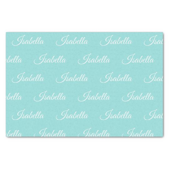 Robins Egg Blue Personalized Tissue Paper | Zazzle.com