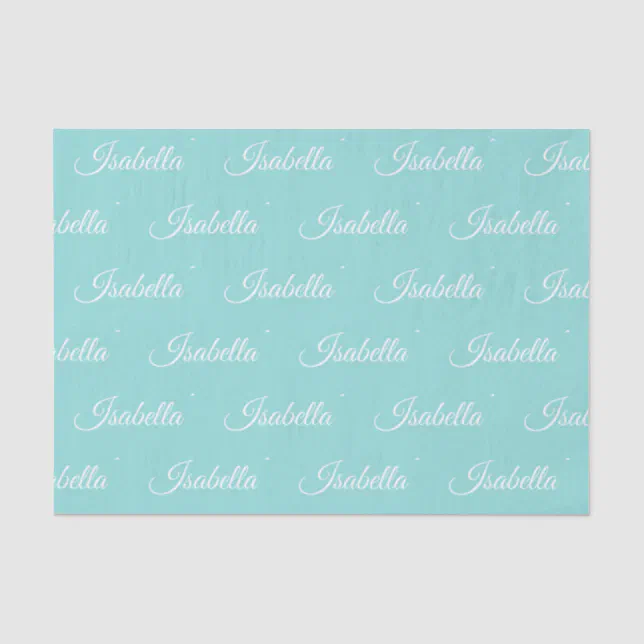 Robins Egg Blue Personalized Tissue Paper | Zazzle