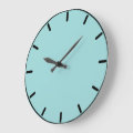 Robin's Egg Blue Round Wall Clock | Zazzle