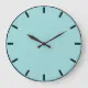 Robin's Egg Blue Round Wall Clock | Zazzle