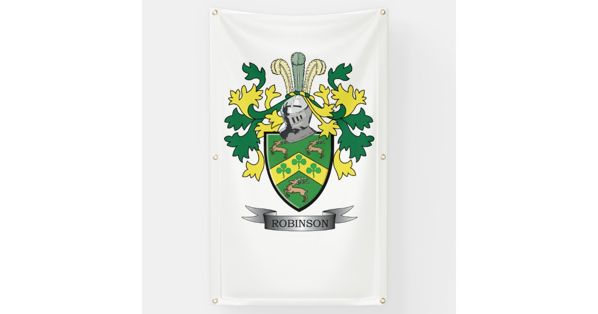 Robinson Coat of Arms Banner | Zazzle