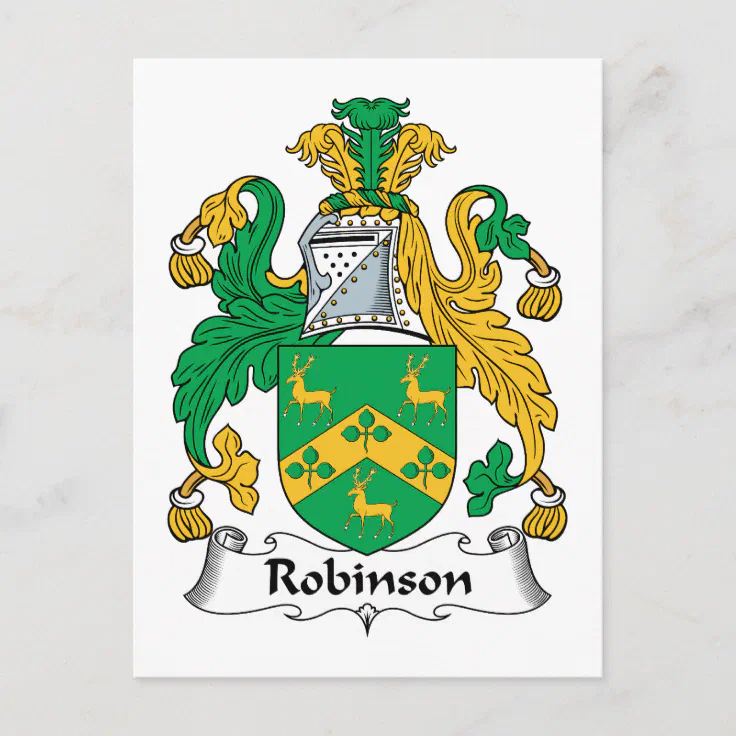 Robinson Family Crest Postcard | Zazzle