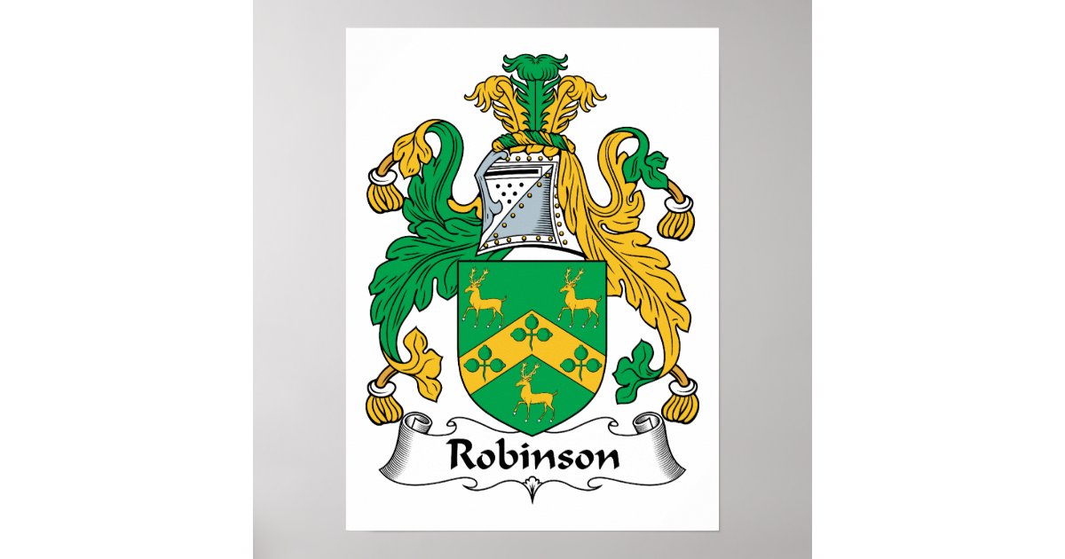 Robinson Family Crest Poster | Zazzle