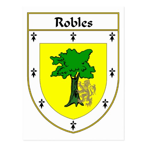 Robles Coat of Arms/Family Crest Postcard | Zazzle
