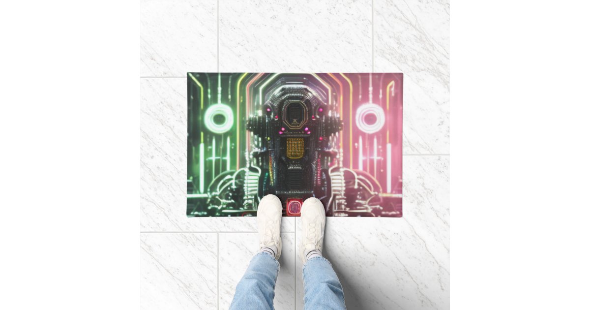 Robot 1 doormat | Zazzle