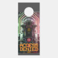 Robot 1 Enter Access Denied door hanger | Zazzle
