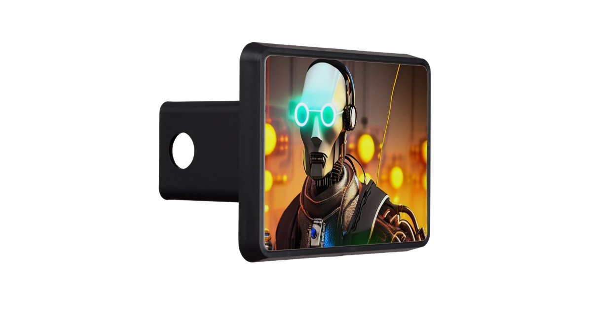 Robot 2 hitch cover receiver | Zazzle