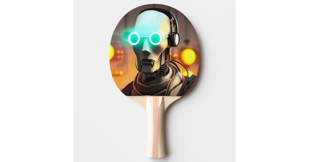 Robot 2 ping pong paddle | Zazzle