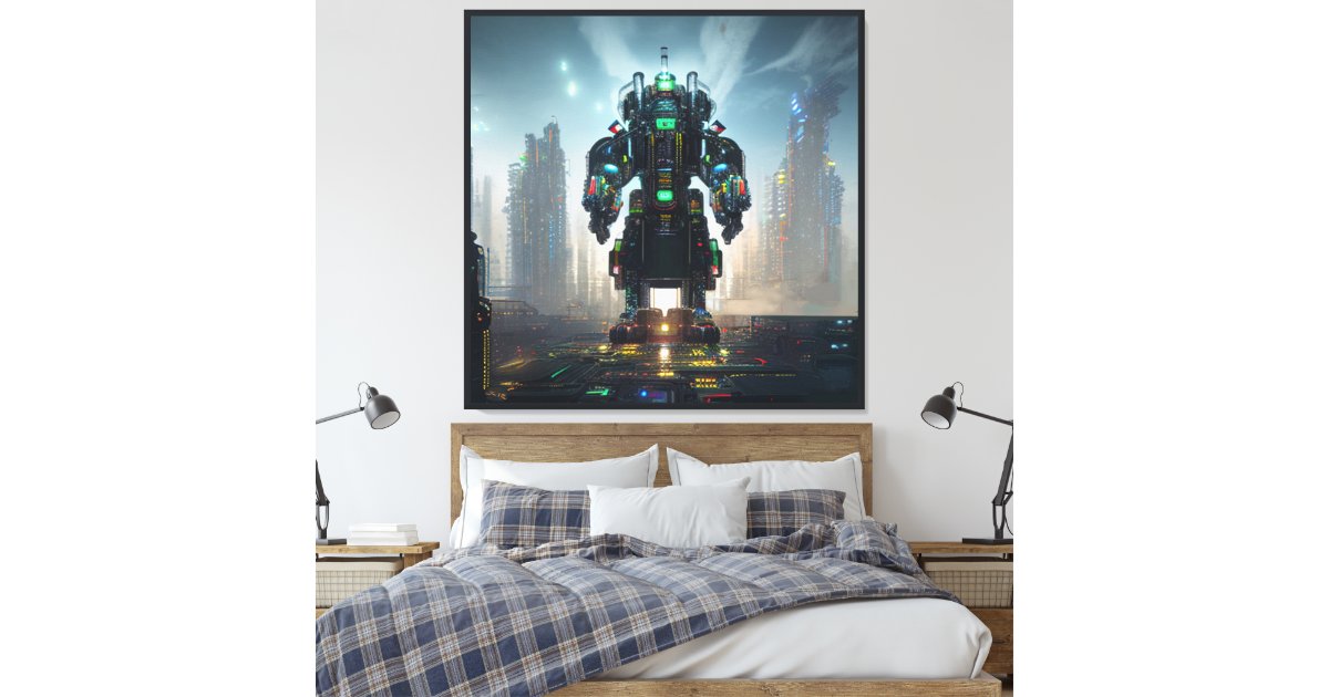 Robot 4 canvas print | Zazzle