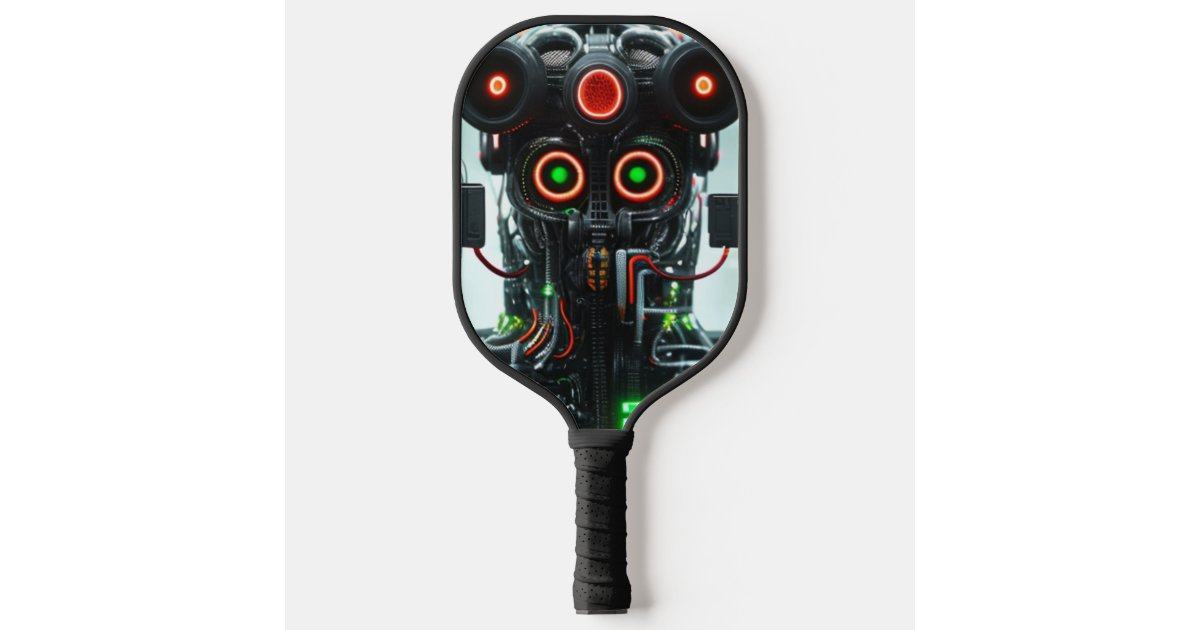Robot 5 pickleball paddle | Zazzle