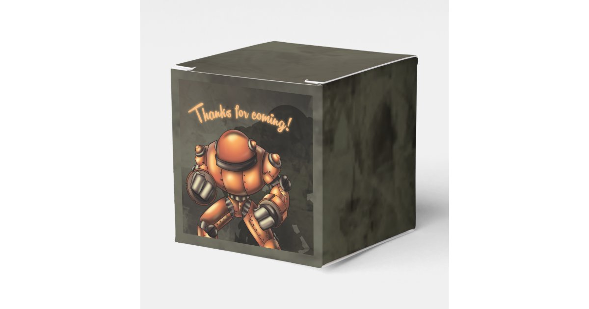 Robot Birthday Favor Boxes | Zazzle