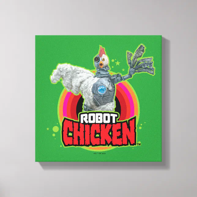 Robot Chicken Character Logo Canvas Print | Zazzle