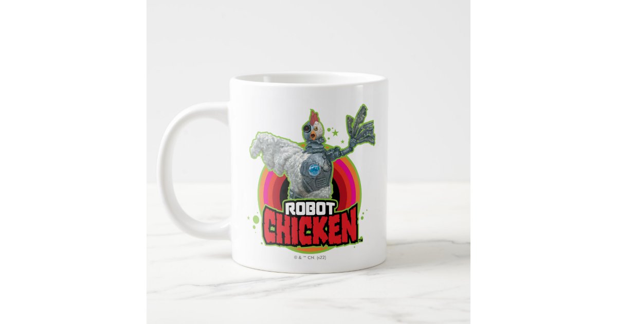 Robot Chicken Character Logo Giant Coffee Mug | Zazzle