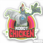 Robot Chicken Character Logo Sticker | Zazzle