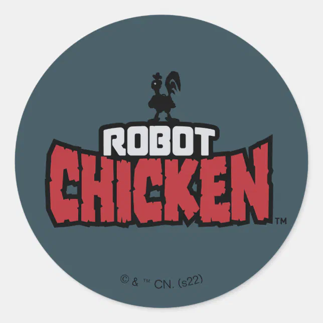 Robot Chicken Logo Classic Round Sticker | Zazzle