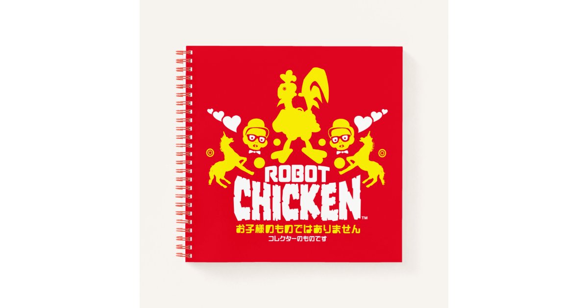 Robot Chicken Nerd Unicorn Graphic Notebook | Zazzle