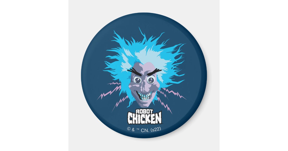 Robot Chicken Scientist Head Graphic Magnet | Zazzle