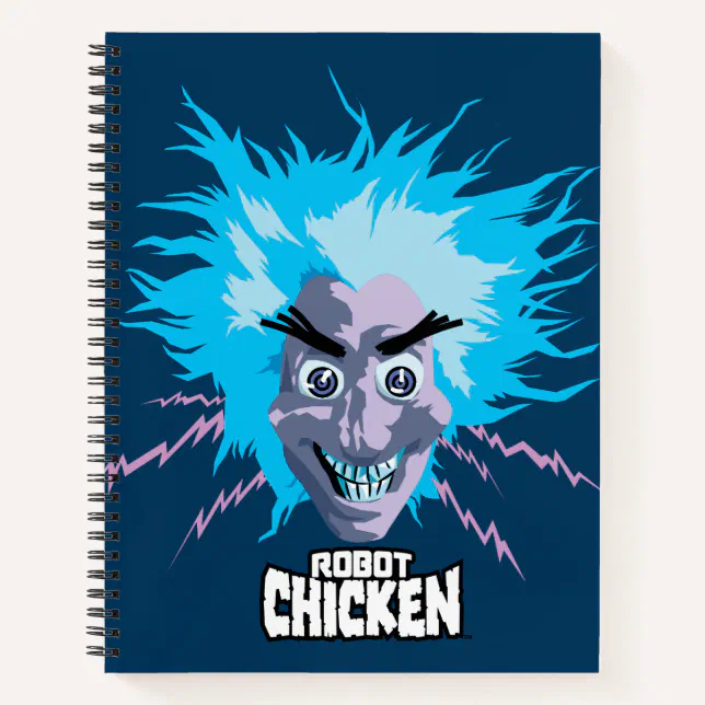 Robot Chicken Scientist Head Graphic Notebook | Zazzle