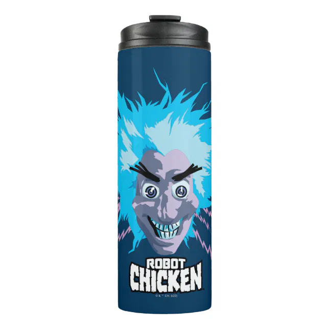 Robot Chicken Scientist Head Graphic Thermal Tumbler | Zazzle