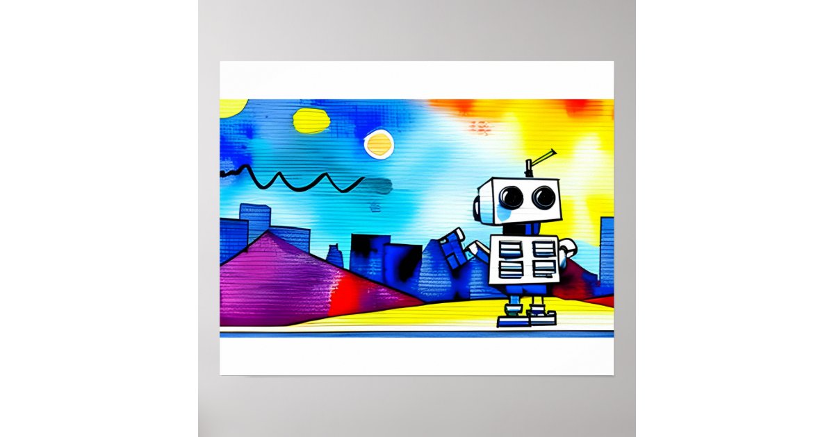 Robot City Poster | Zazzle