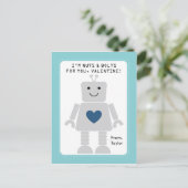 Robot Class Valentines Holiday Postcard | Zazzle