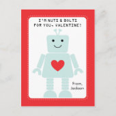 Robot Class Valentines Holiday Postcard | Zazzle
