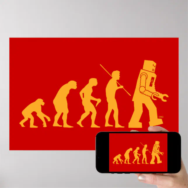 Robot Evolution Poster | Zazzle