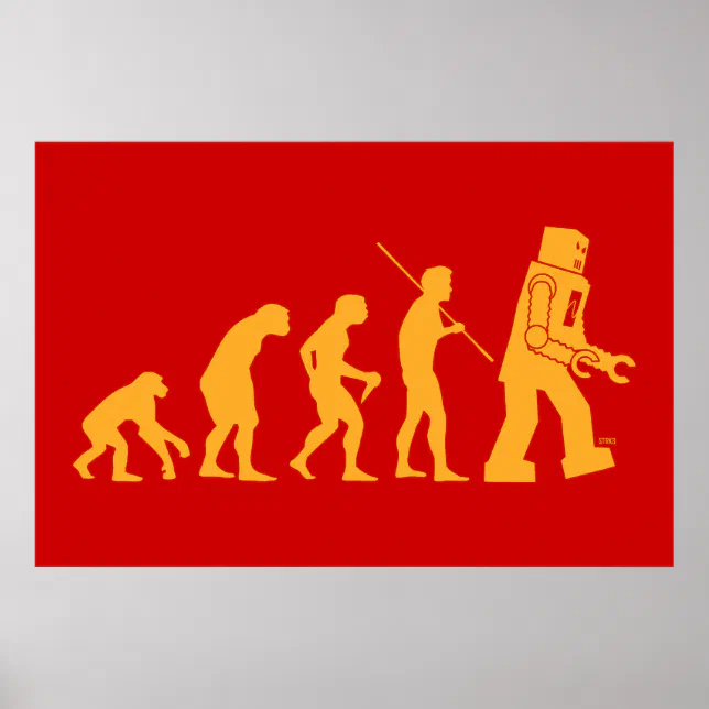 Robot Evolution Poster | Zazzle
