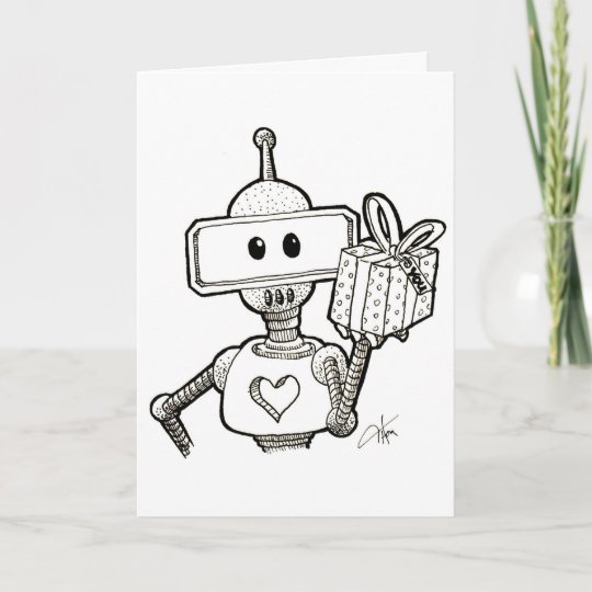Robot Greeting Card | Zazzle.com
