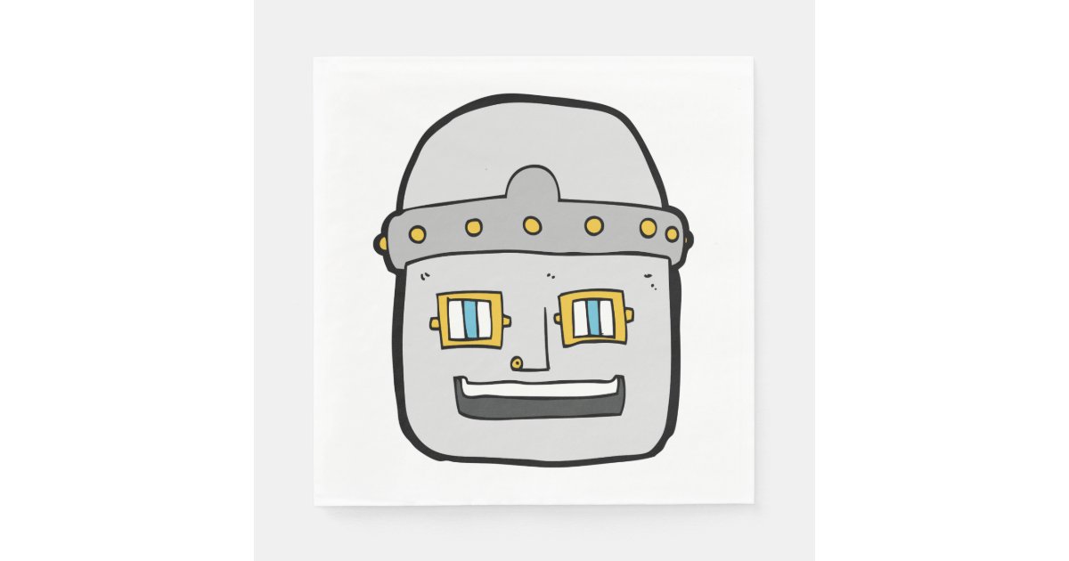 Robot Head Napkins | Zazzle