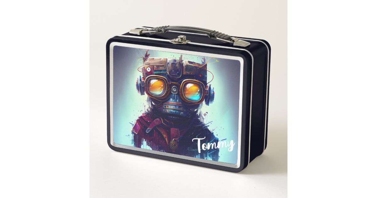Robot Metal Lunch Box | Zazzle
