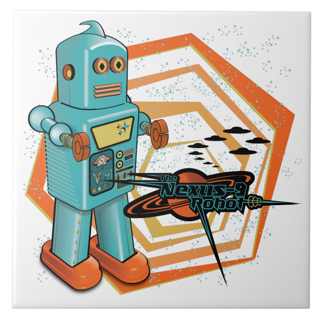 Robot O'Rama Ceramic Tile | Zazzle