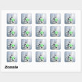 Robot Pushing Power Button Sci-Fi Stickers | Zazzle