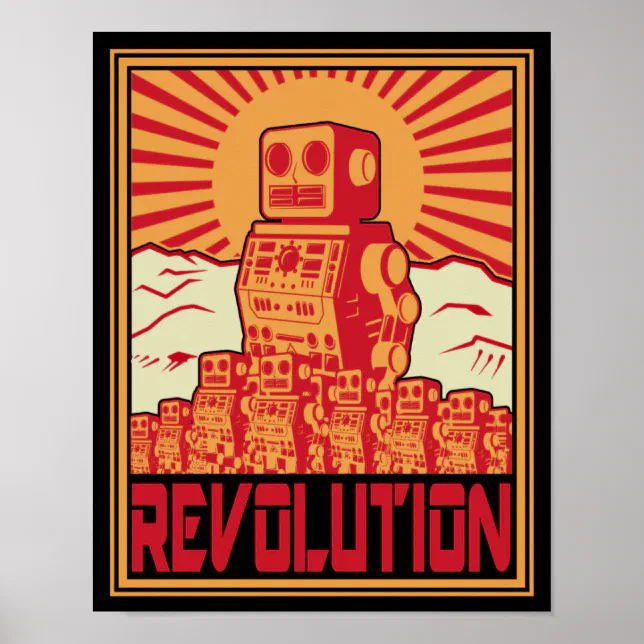 Robot Revolution Poster | Zazzle
