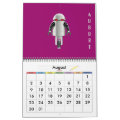 Robot sci-fi cartoon fun science fiction calendar | Zazzle